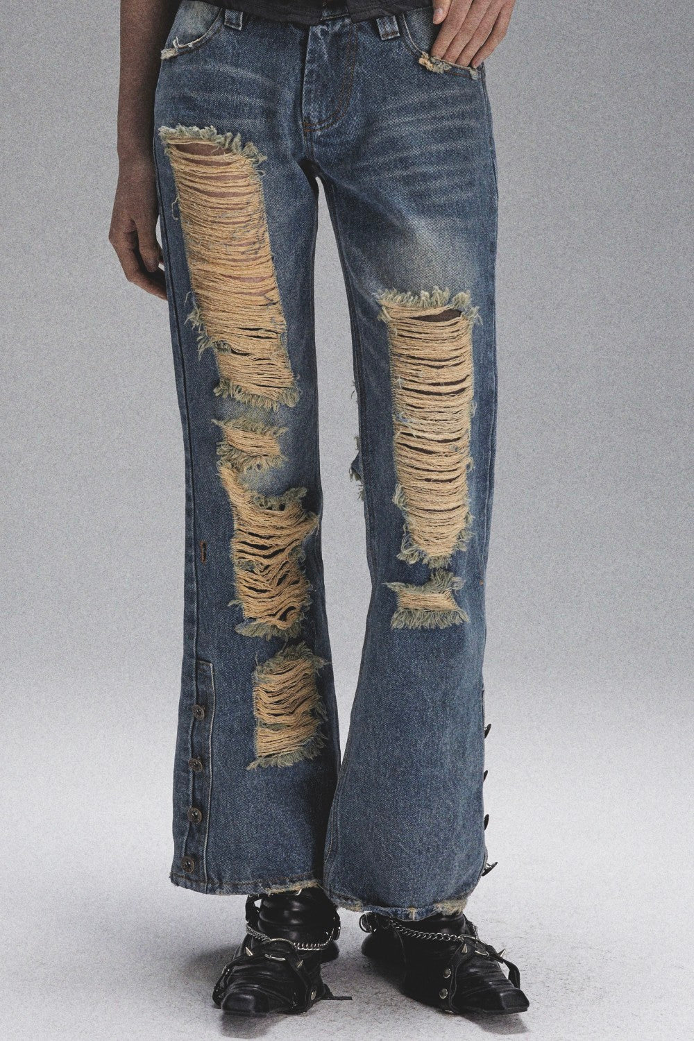 Ripped Flare Jeans – Pixie Rebels