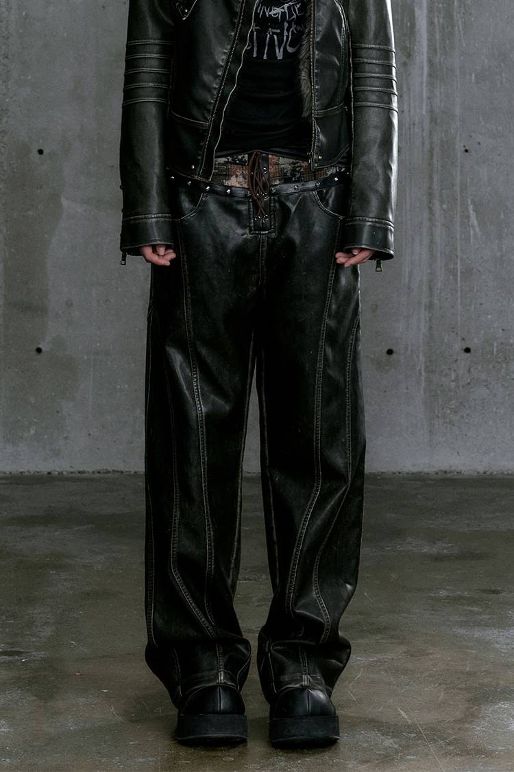 Washed Leather Pants – Pixie Rebels