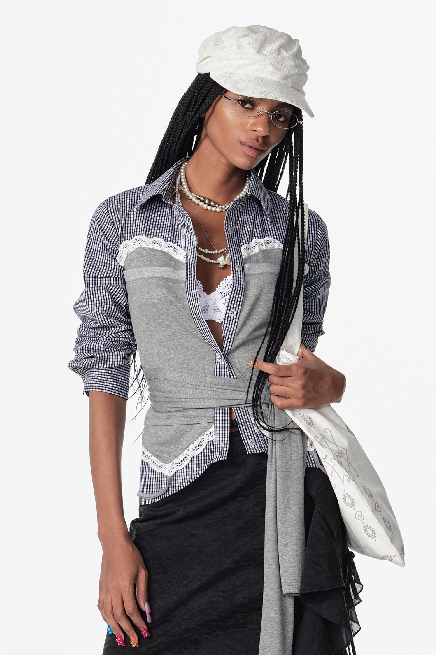 Lace Panel Wrap Blouse – Pixie Rebels