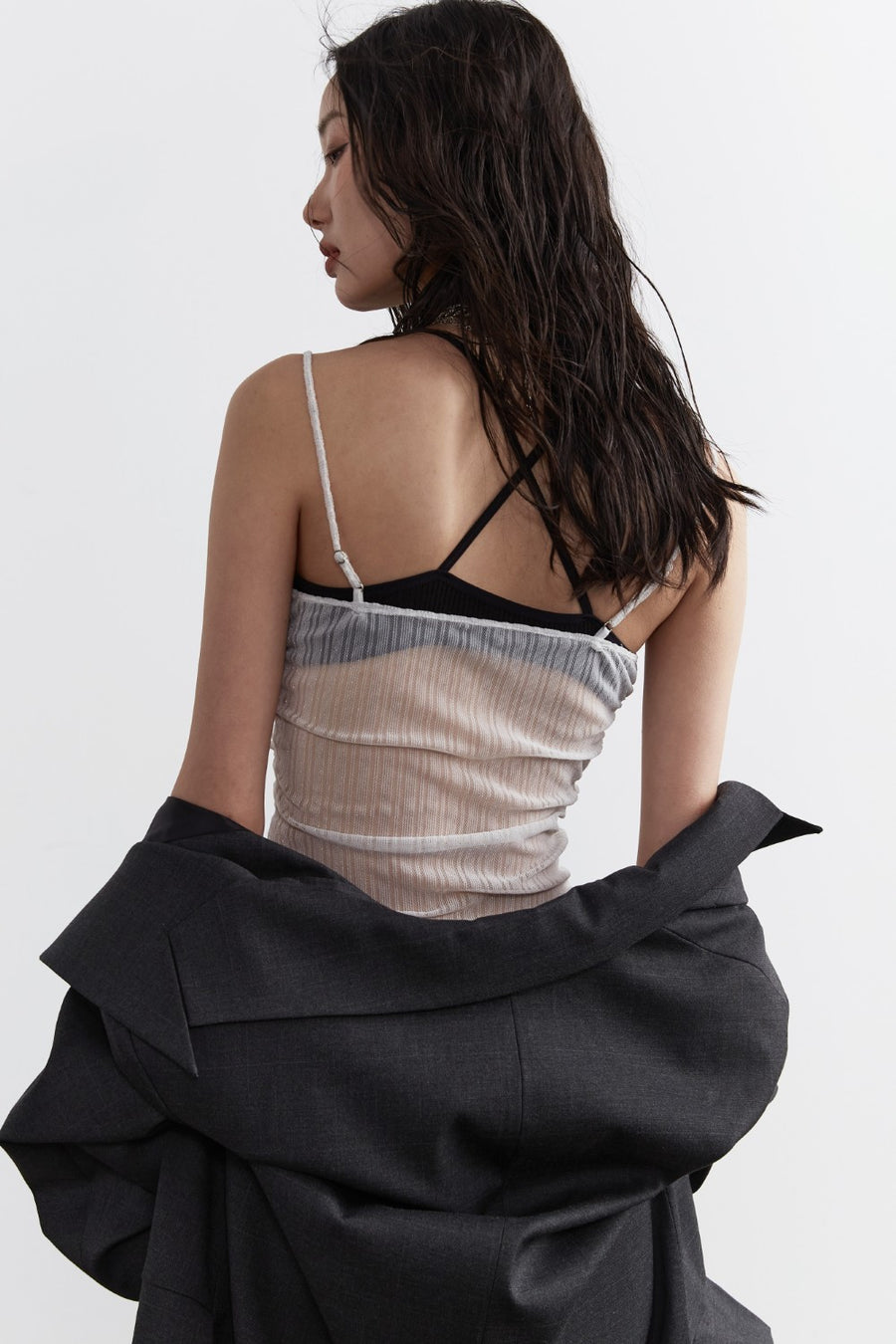 Sheer Pleated Cami Top – Pixie Rebels