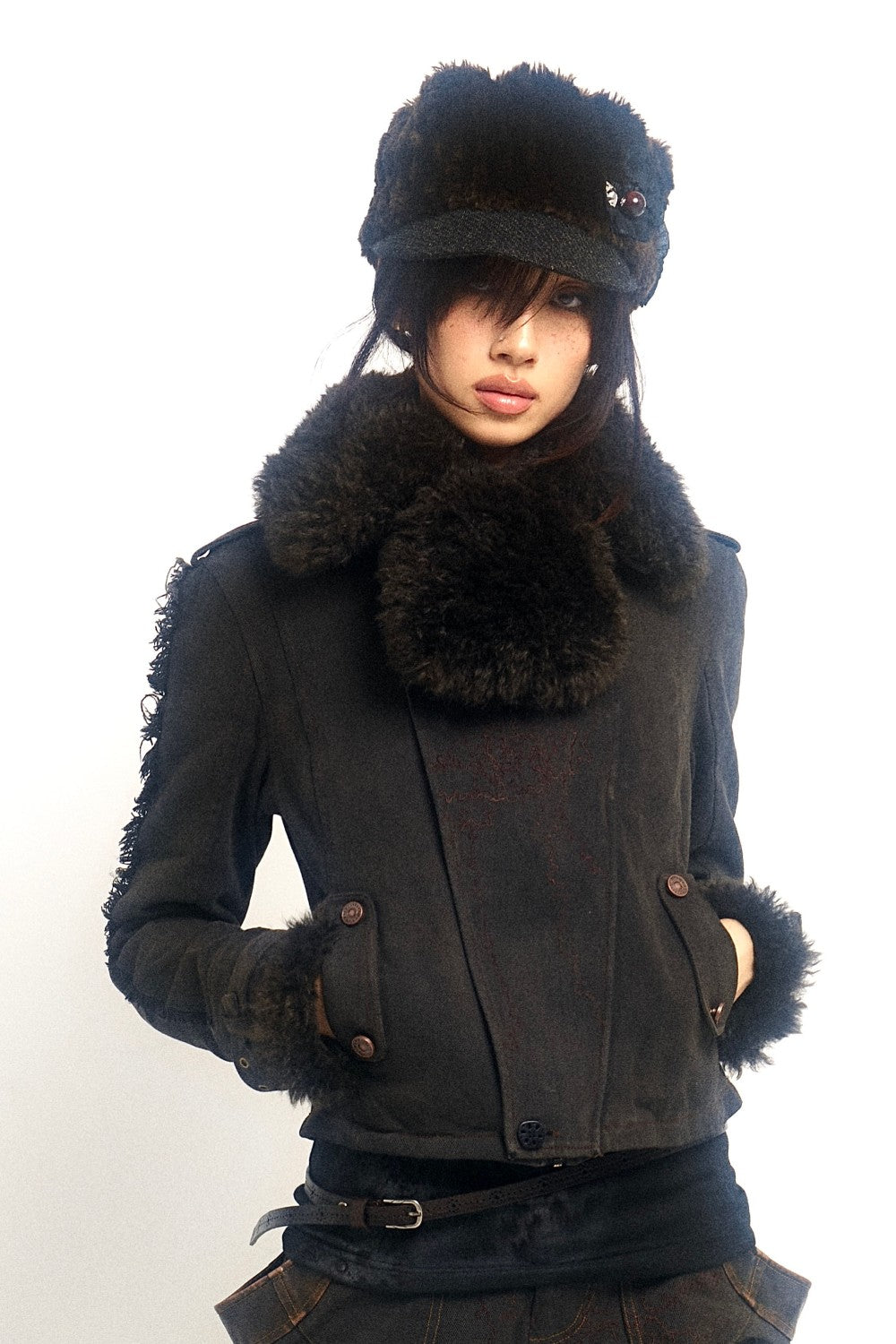 Embroidered Cargo Coat – Pixie Rebels