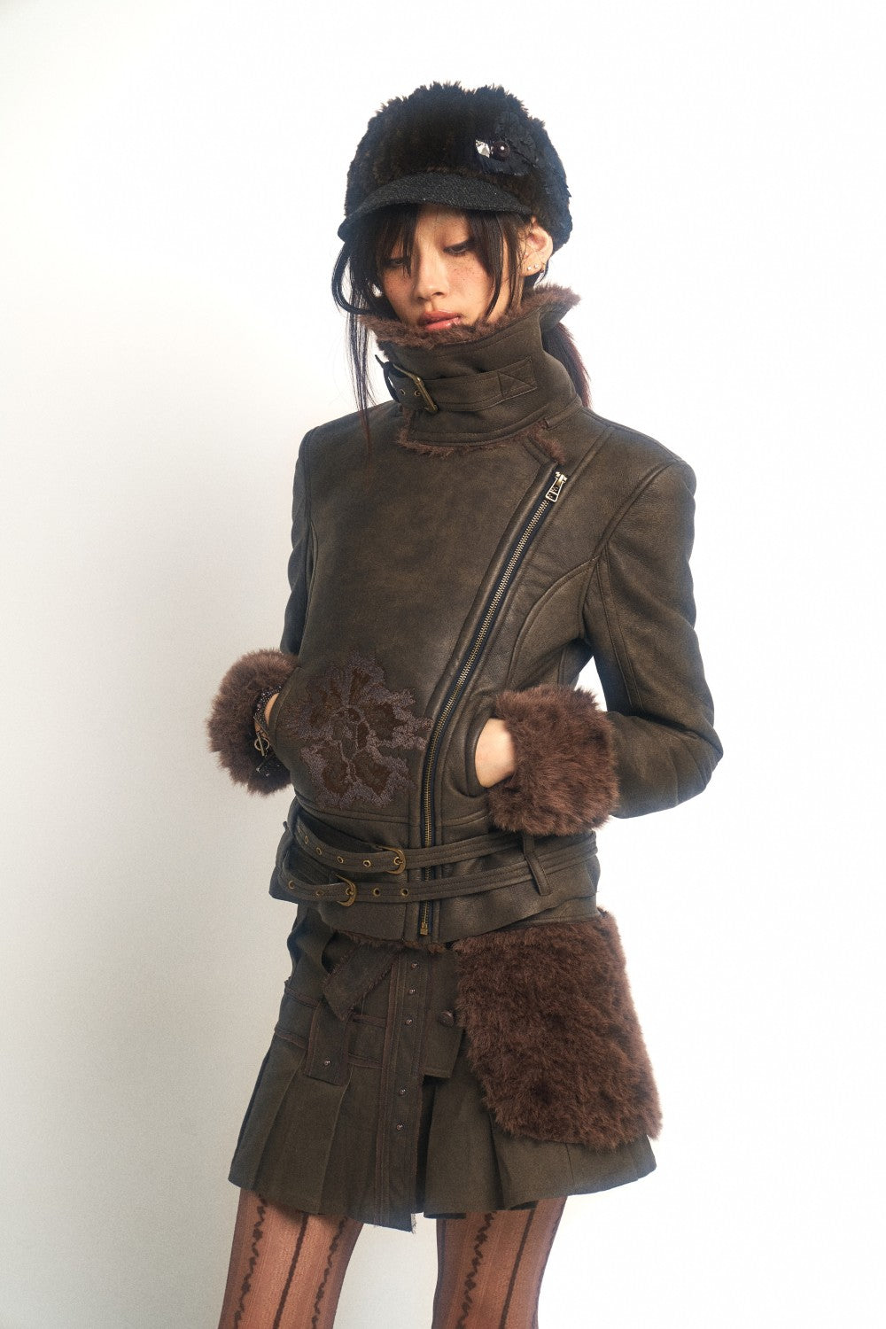 Embroidered Shearling Coat – Pixie Rebels