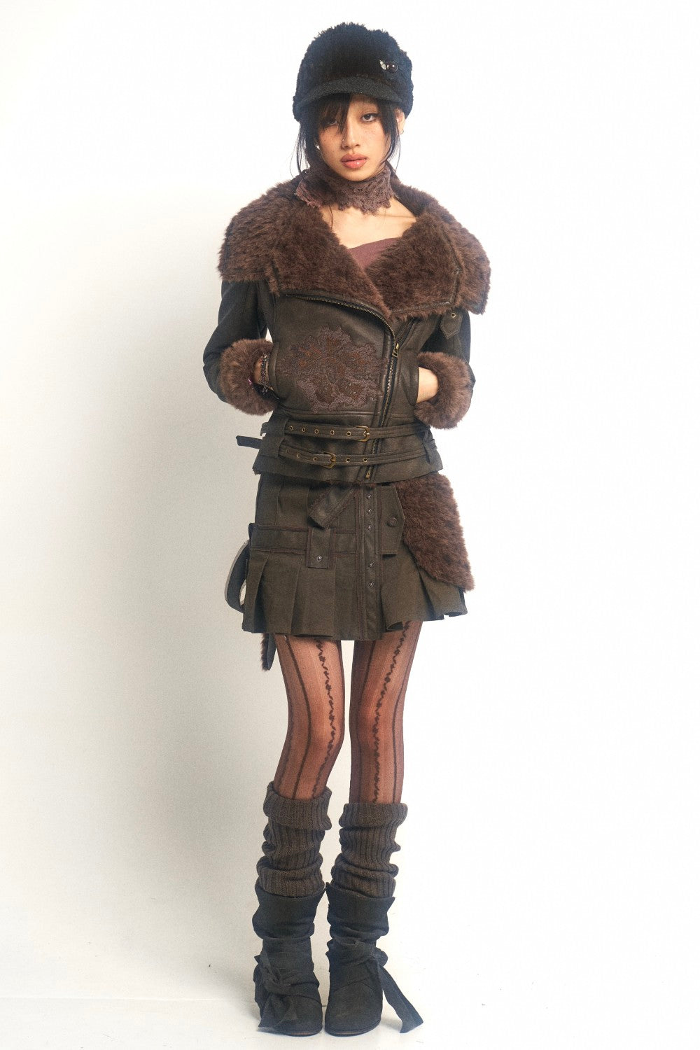 Embroidered Shearling Coat – Pixie Rebels