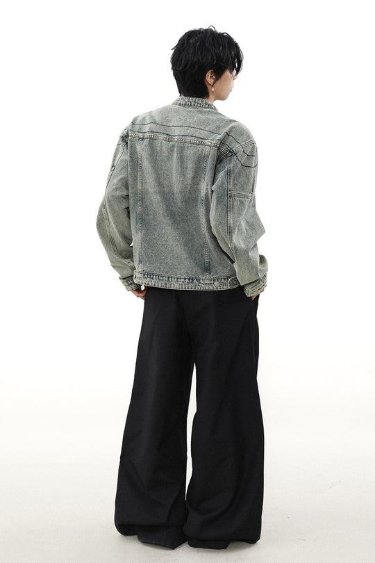 Dystopia Washed Denim Jeans – Pixie Rebels