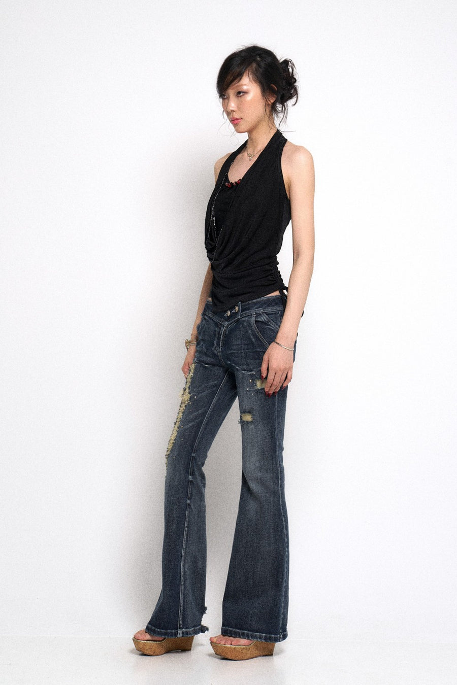 Ripped Retro Denim Jeans – Pixie Rebels