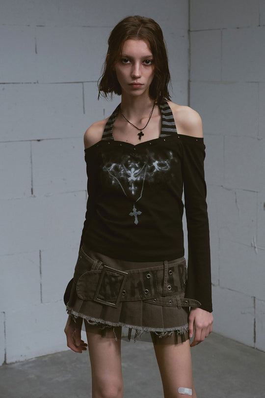 Off-Shoulder Knitted Cardigan – Pixie Rebels