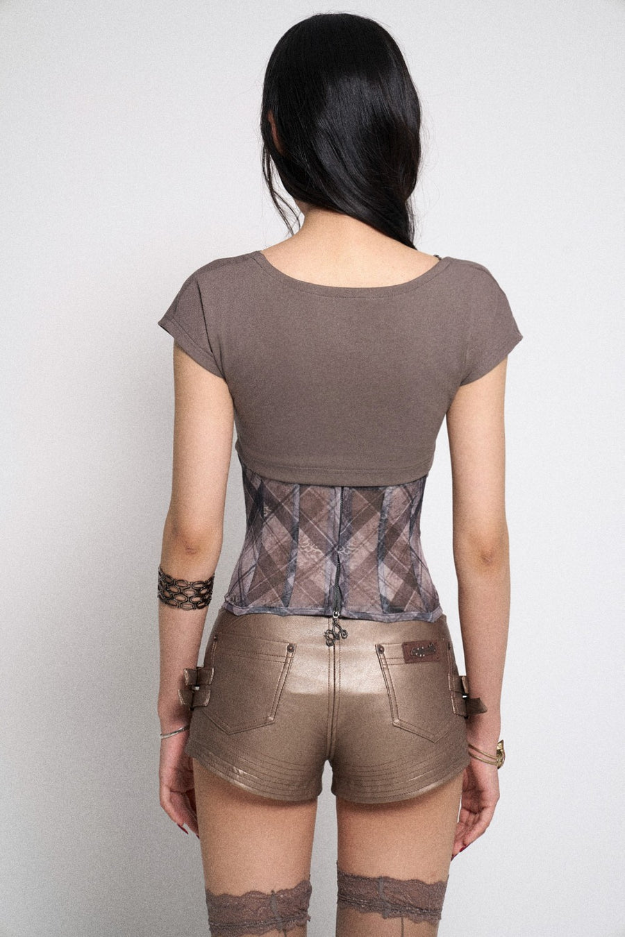 Plaid Corset Shirt – Pixie Rebels