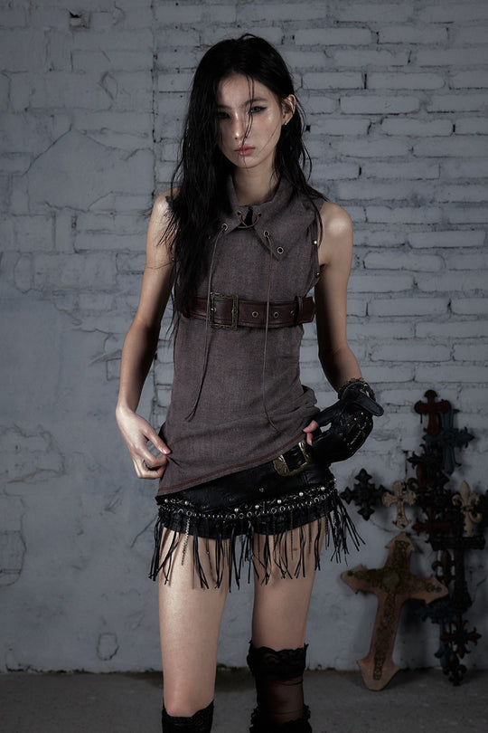 Buckled Leather Corset – Pixie Rebels