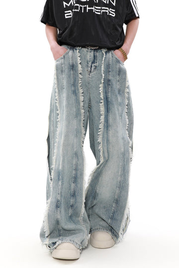 Dystopia Washed Denim Jeans – Pixie Rebels