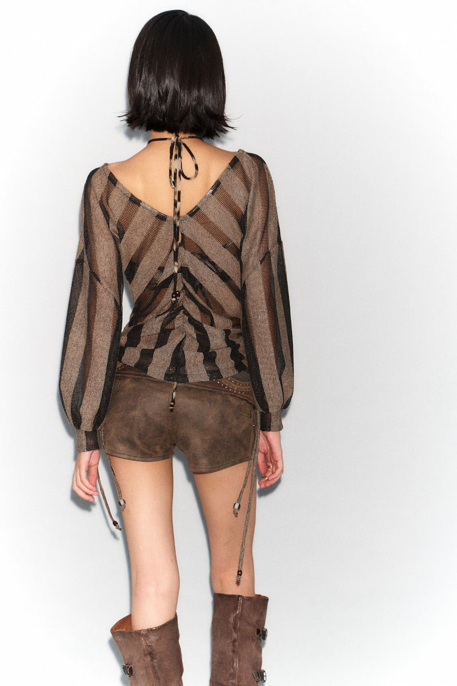 Striped Mesh Top – Pixie Rebels