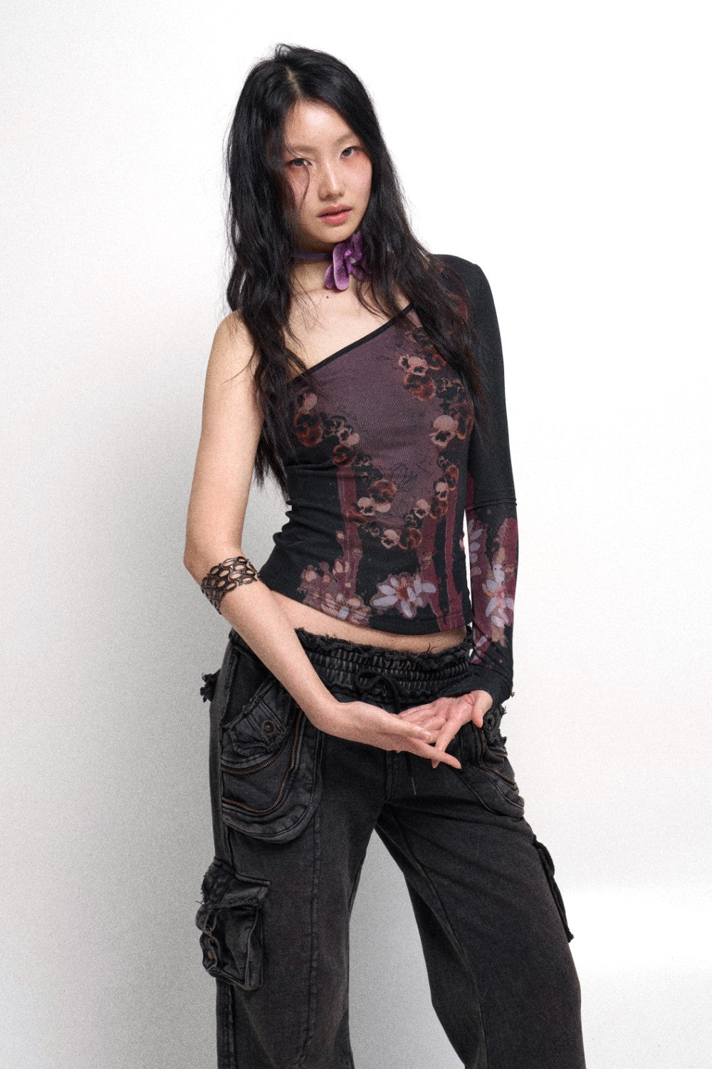 One-Shoulder Sheer Top – Pixie Rebels