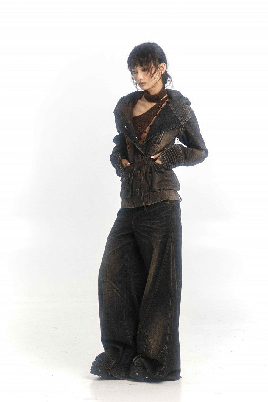 Lace-Up Denim Jacket – Pixie Rebels