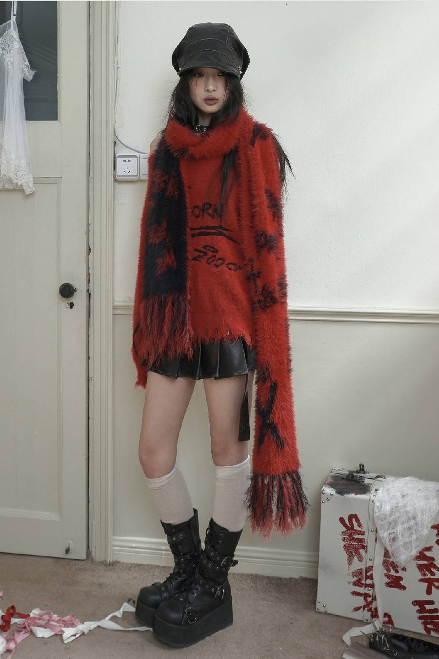 Graffiti Knit Scarf – Pixie Rebels