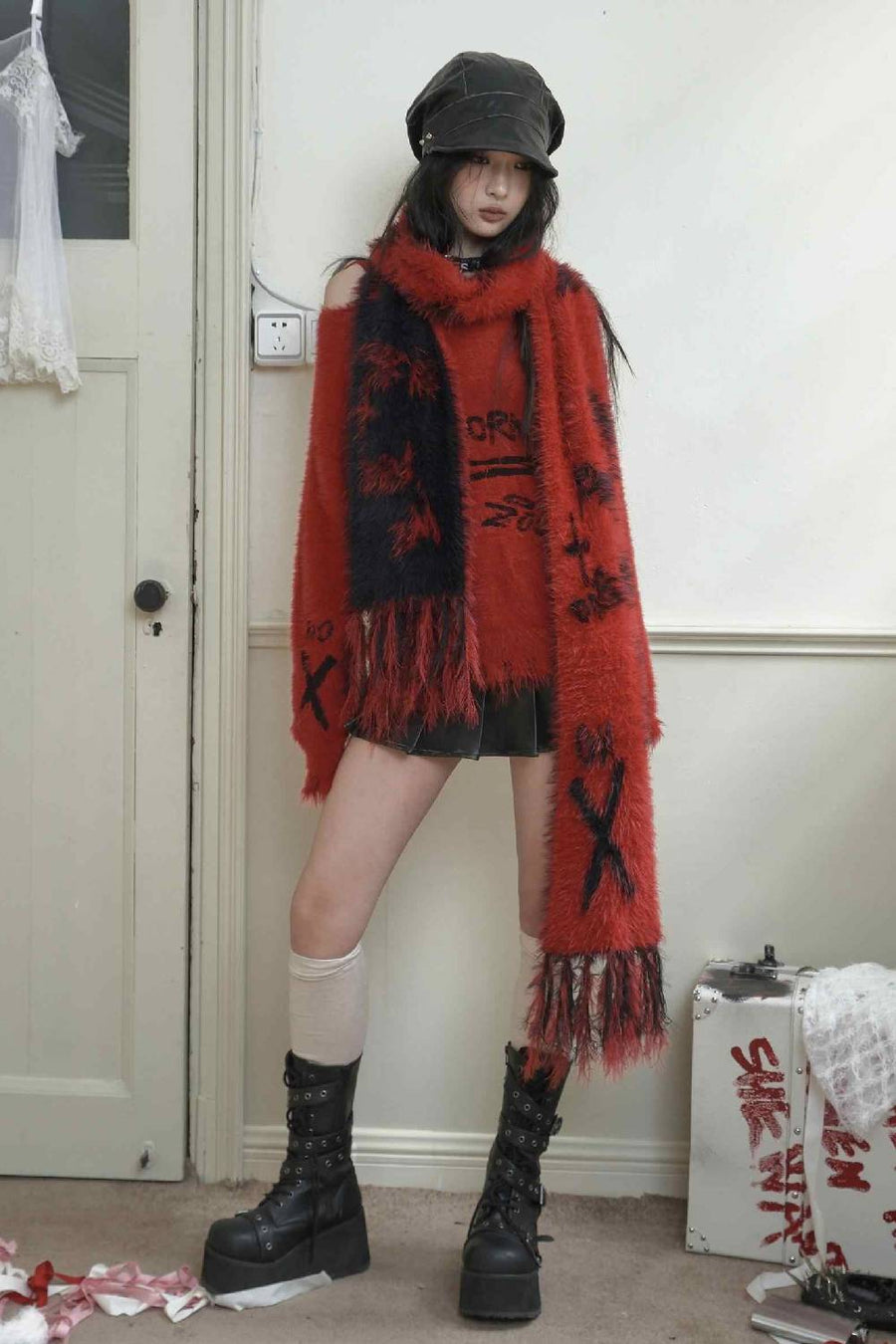 Graffiti Knit Scarf – Pixie Rebels