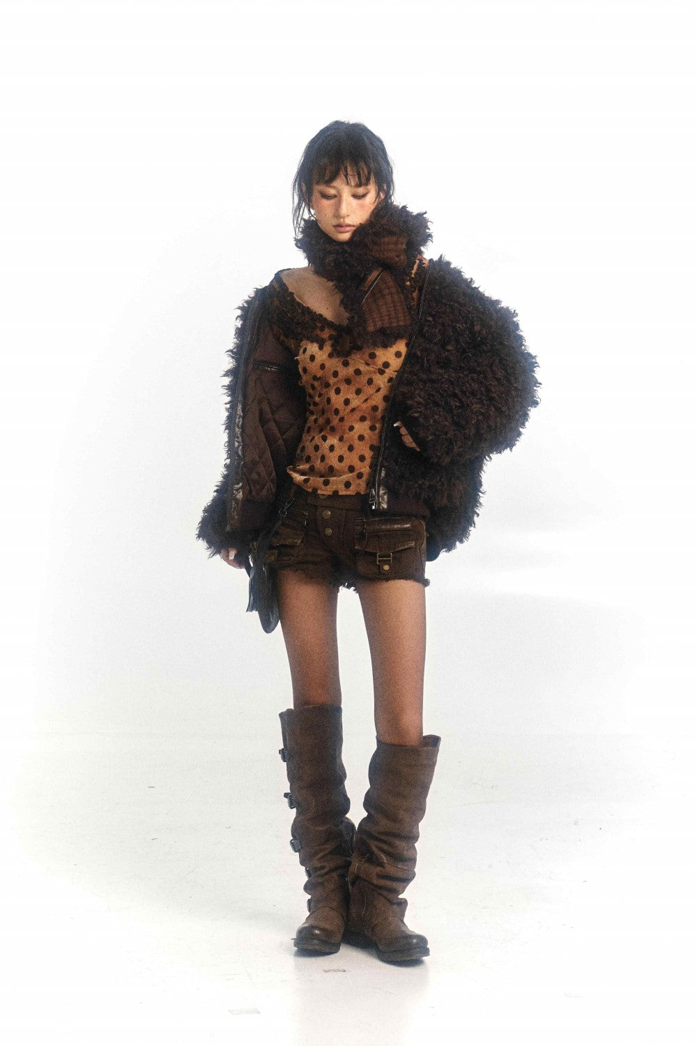 Plush Coat With Scarf – Pixie Rebels