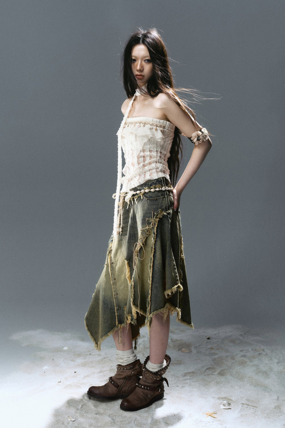 Frayed Rogue Stitch Skirt – Pixie Rebels