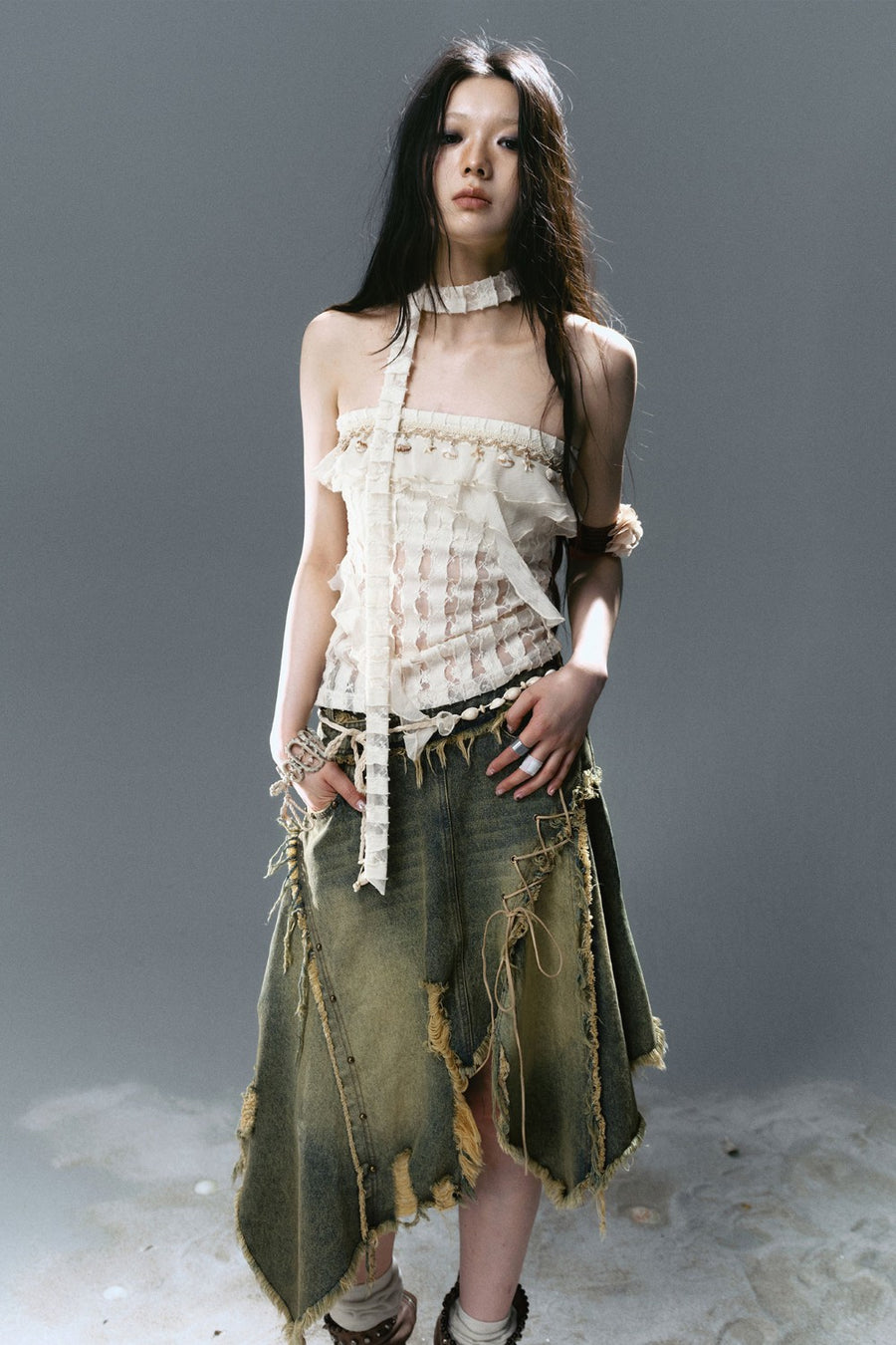 Frayed Rogue Stitch Skirt – Pixie Rebels